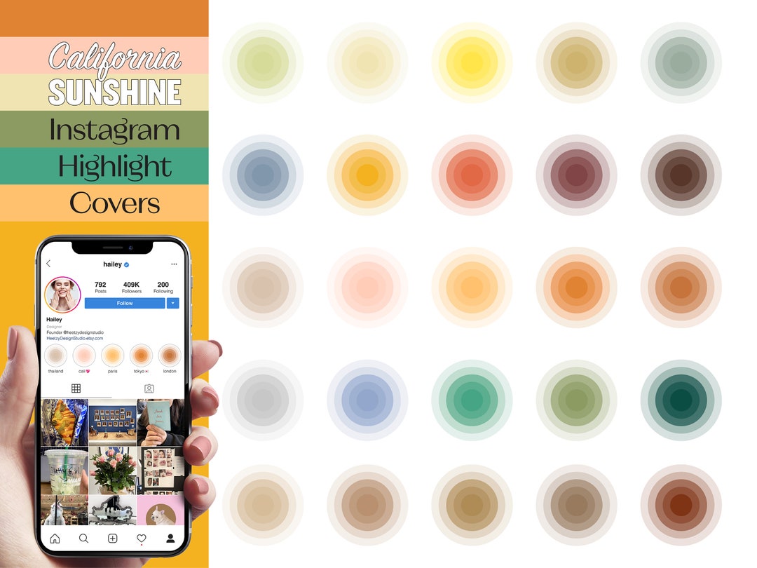 50 Boho Sunshine Instagram Highlight Covers - Covers for Instagram ...