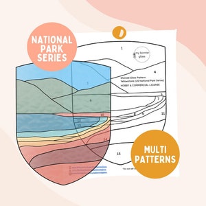 Yellowstone Stained Glass Pattern Pack - Etsy