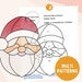 Happy Santa Stained Glass Pattern - Etsy