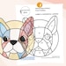 French Bulldog Stained Glass Pattern - Etsy