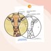 Giraffe Stained Glass Pattern - Etsy