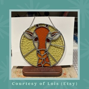 Giraffe Stained Glass Pattern - Etsy