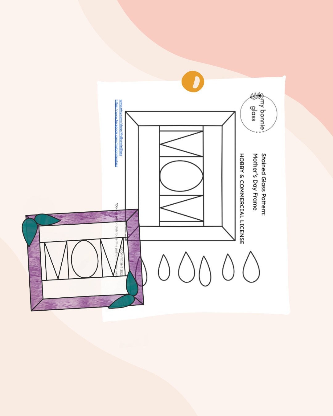 Mother's Day Earth Stained Glass Pattern - Etsy