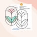 PATTERN Elegant Tulip Pattern Stained Glass Patterns, Printable ...