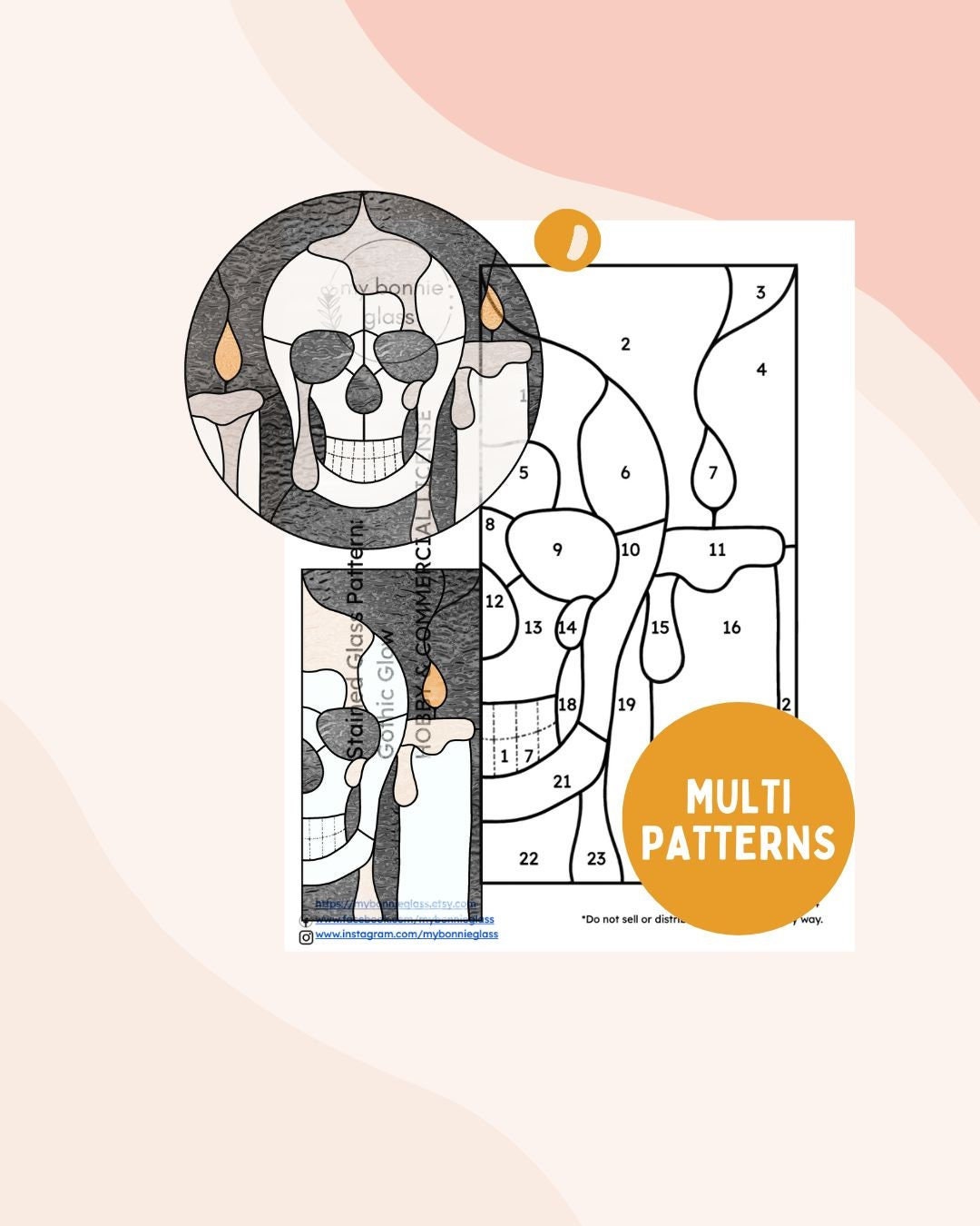 Gothic Glow Stained Glass Pattern - Etsy