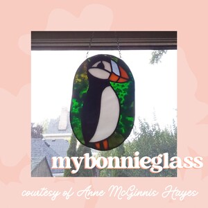 PATTERN Puffin Stained Glass Pattern, Printable Glasswork Pattern ...