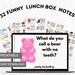 32 Funny Lunch Box Notes for Kids, Boxes Lunches Notes, Printable Jokes ...