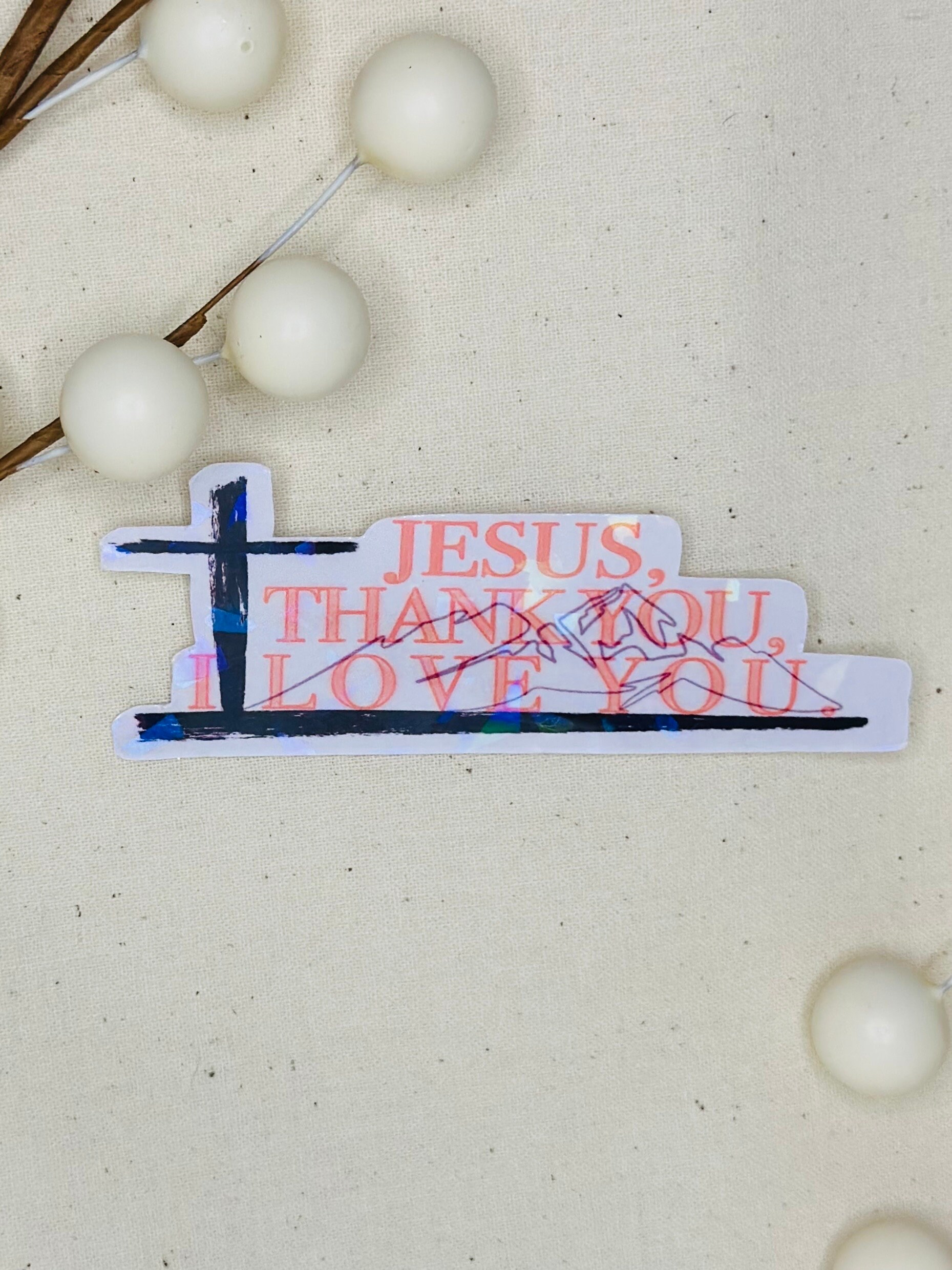 Christian Sticker, Jesus Sticker, Vinyl Sticker, Faith Sticker, Laptop ...