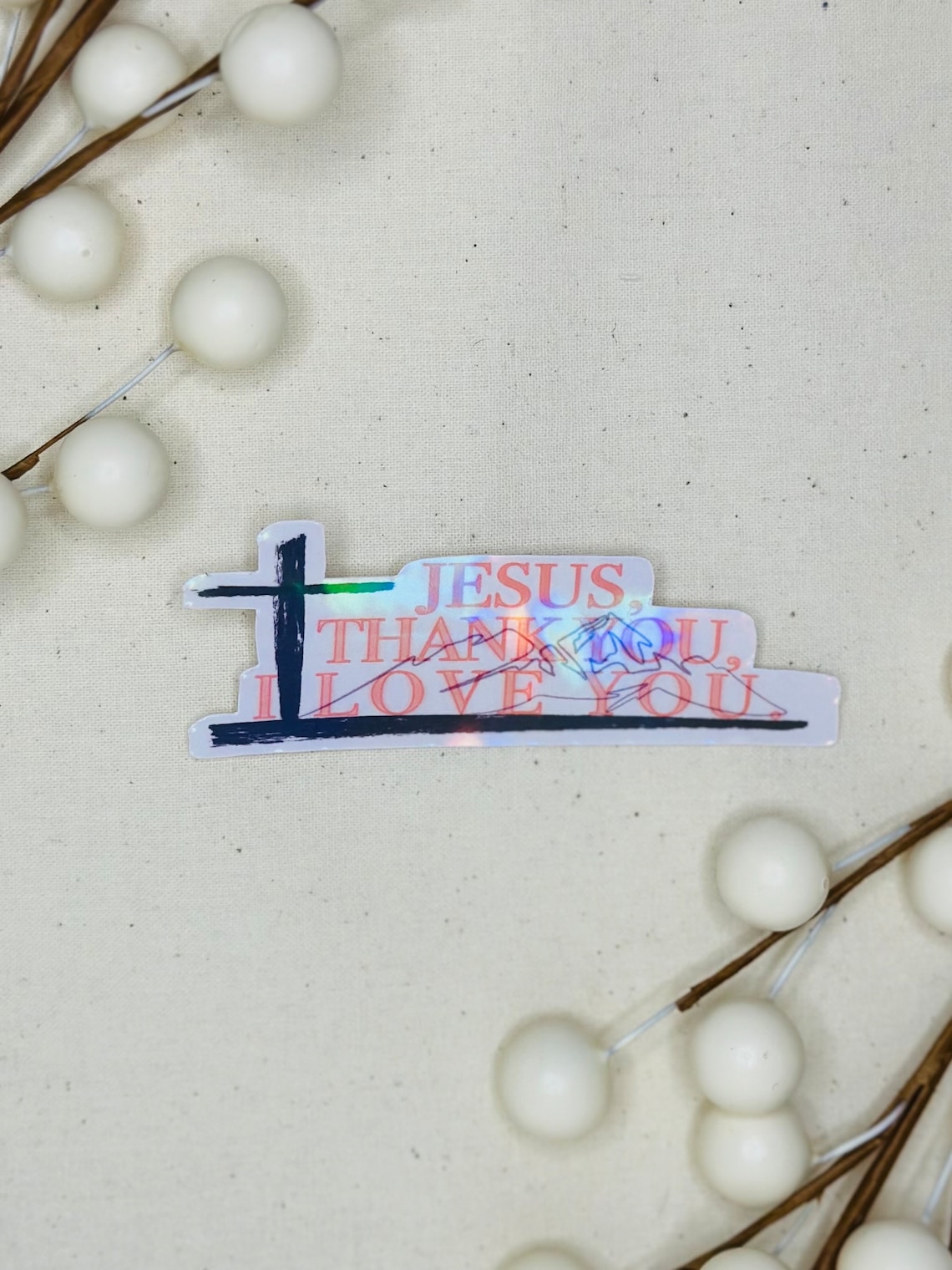 Christian Sticker, Jesus Sticker, Vinyl Sticker, Faith Sticker, Laptop ...