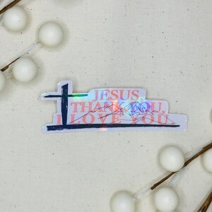 Christian Sticker, Jesus Sticker, Vinyl Sticker, Faith Sticker, Laptop ...