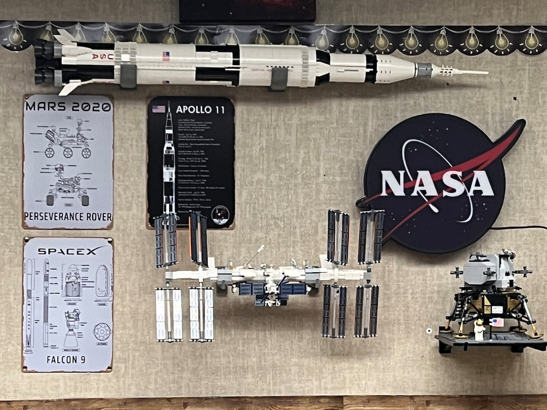 LEGO Saturn V Wall Mounts - Etsy