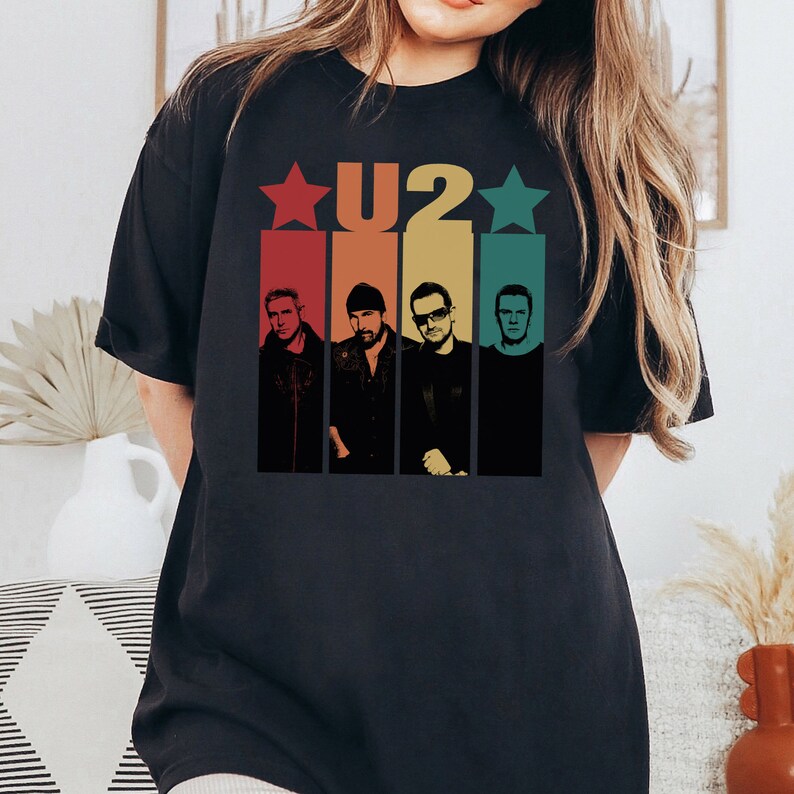 Camiseta vintage U2, camiseta U2, camisetas de concierto, camiseta de ...