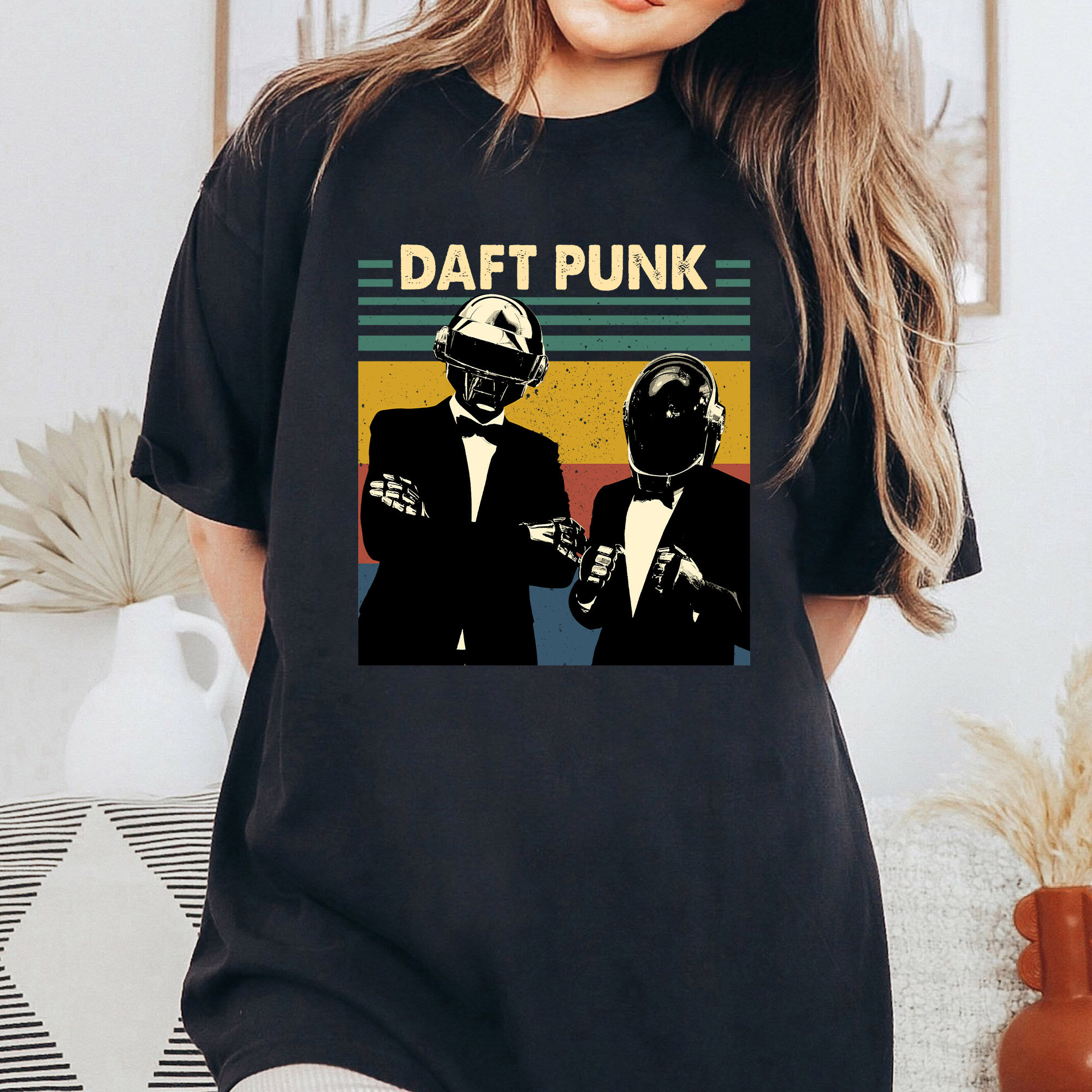 Daft Punk Vintage T-shirt, Daft Punk Shirt, Music Shirts, Gift Shirt ...