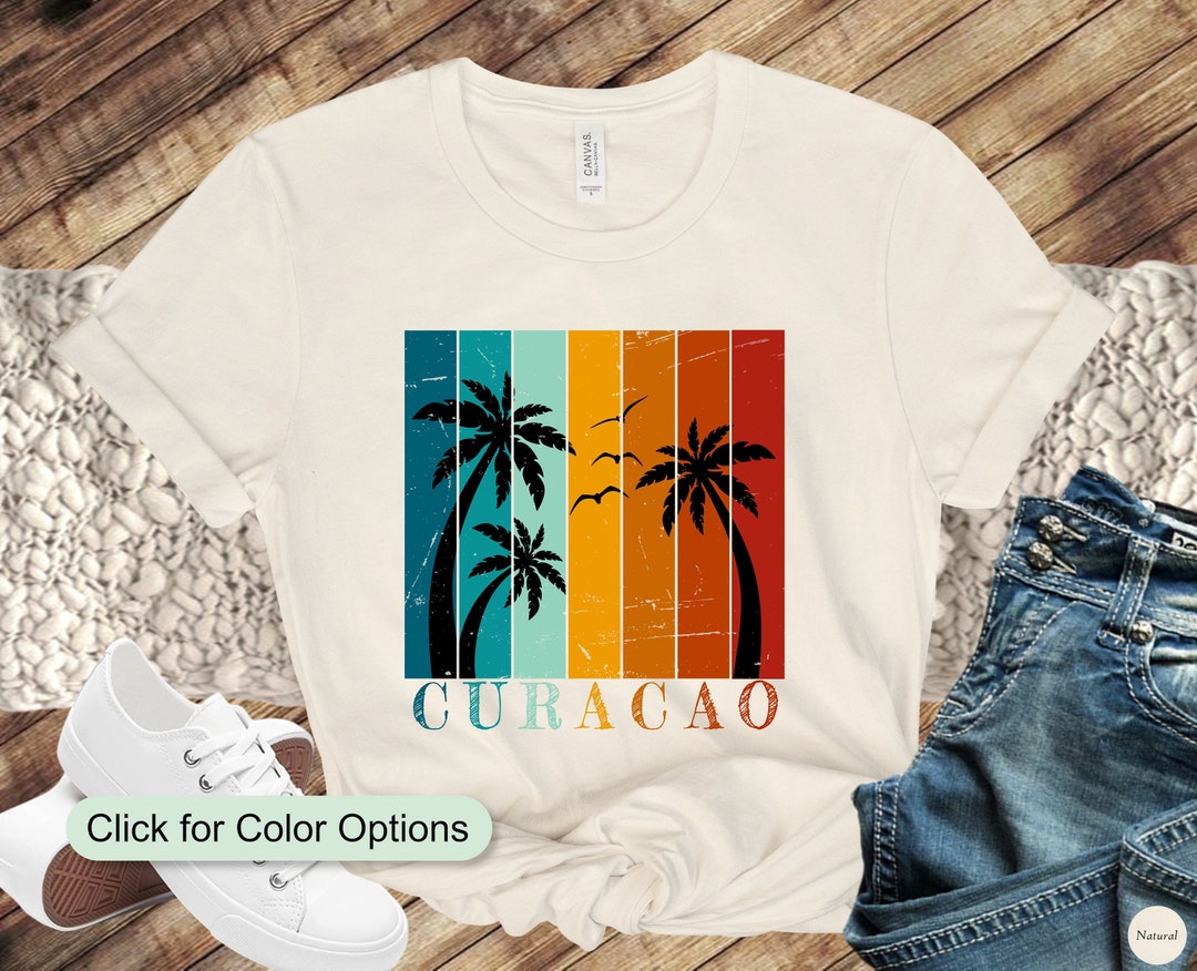 Vintage Style Curacao Shirt, Spring Break Shirt, Curacao Trip Tee, Curacao Cruise - Etsy