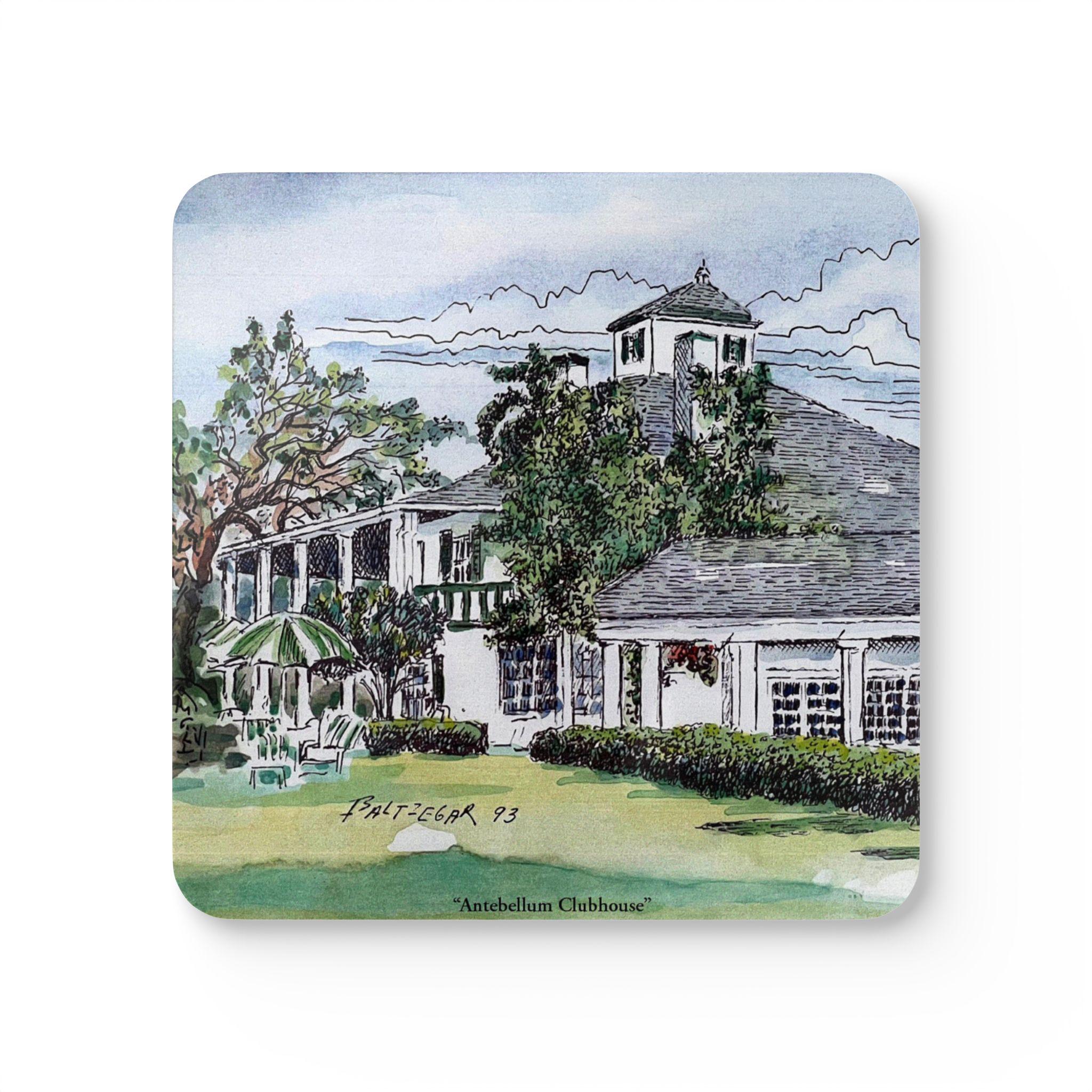 Antebellum Clubhouse | Scenes From Augusta Coaster Set | Georgia Golf ...