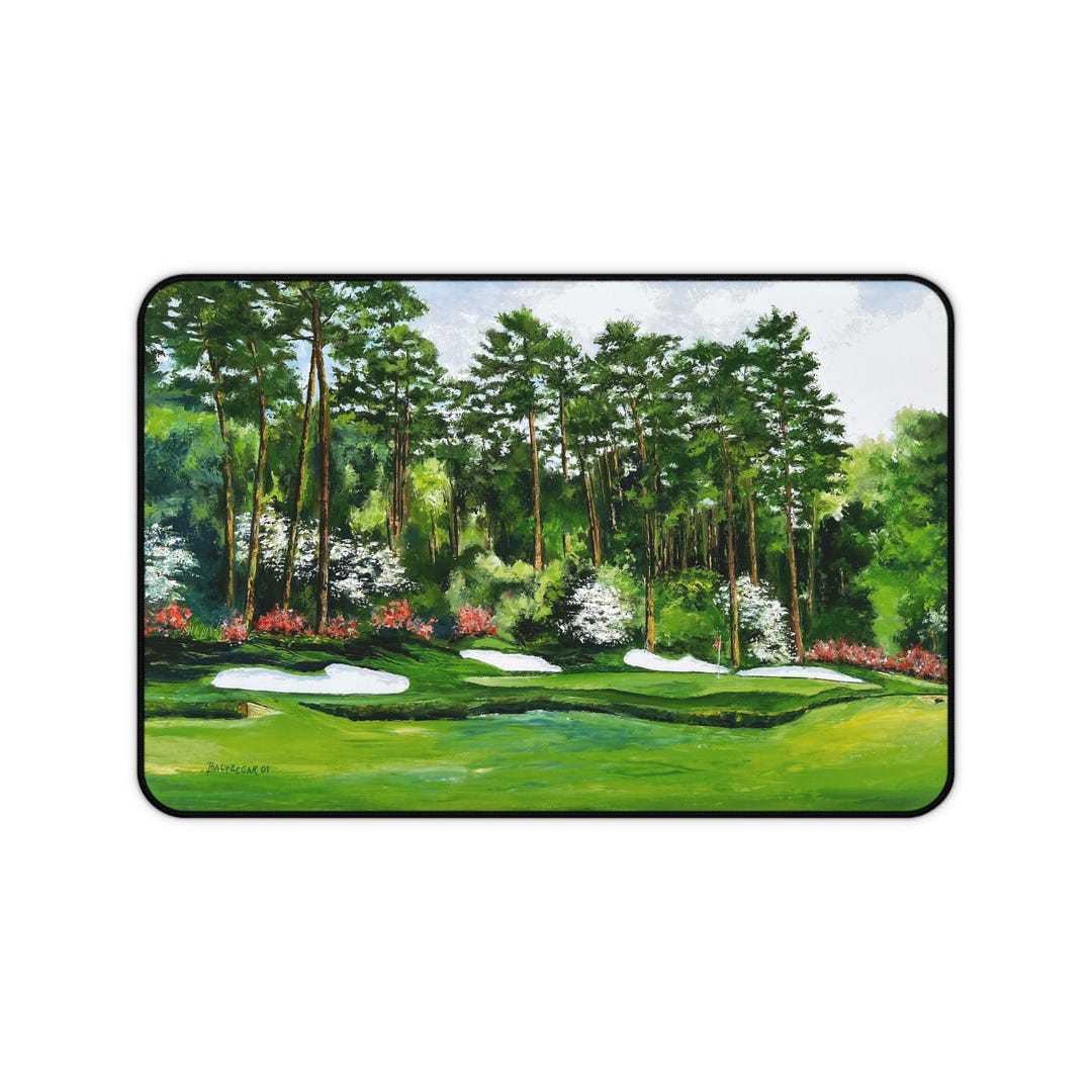 Golf Course Augusta Inspired Desk Mat - Perfect for Golf Lovers, Home ...