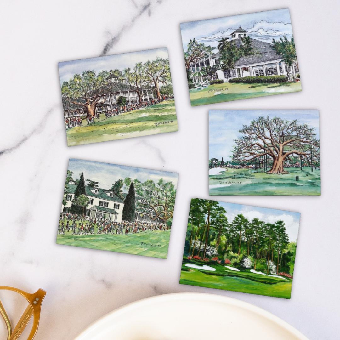 Georgia Golfer Stationary Set | Blank Golf Greeting Cards | Unique ...