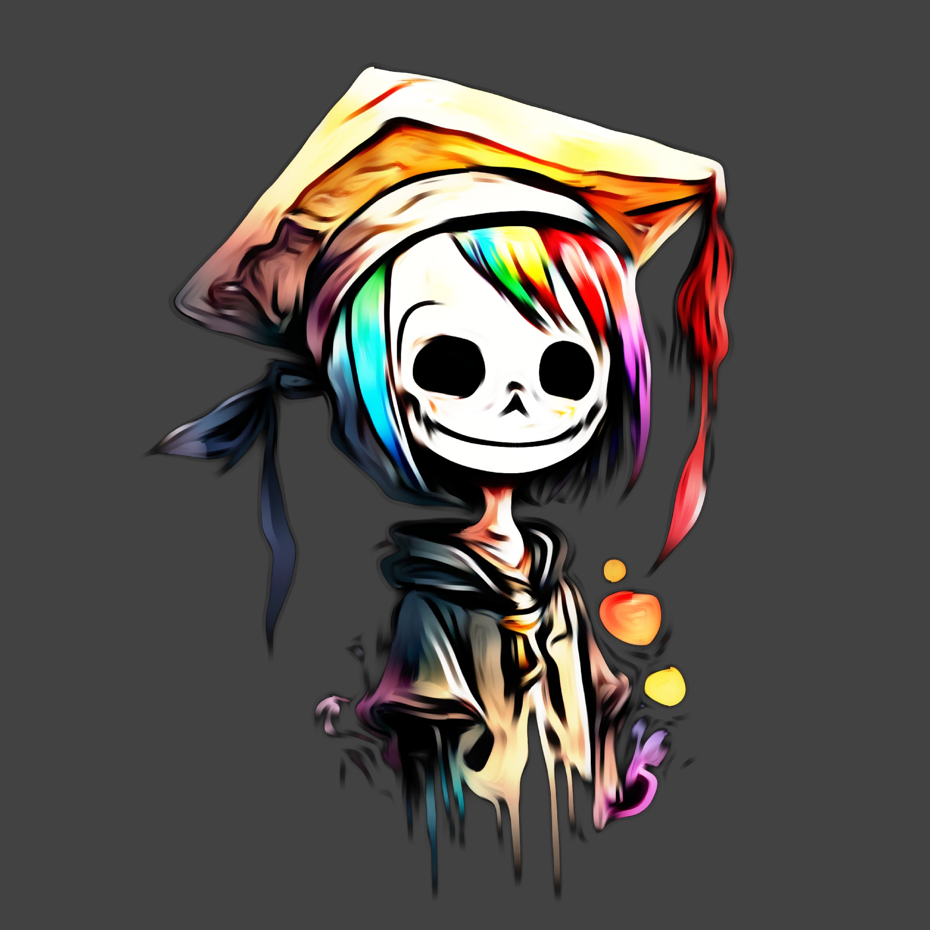 Skeleton Graduate 1-4 4 Watercolor Variants of PNG Digital Downloads - Etsy