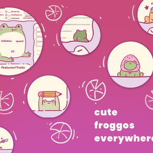 Froggie Crit 5e Dnd Character Sheets | Cute Frog Dnd Character Sheets ...