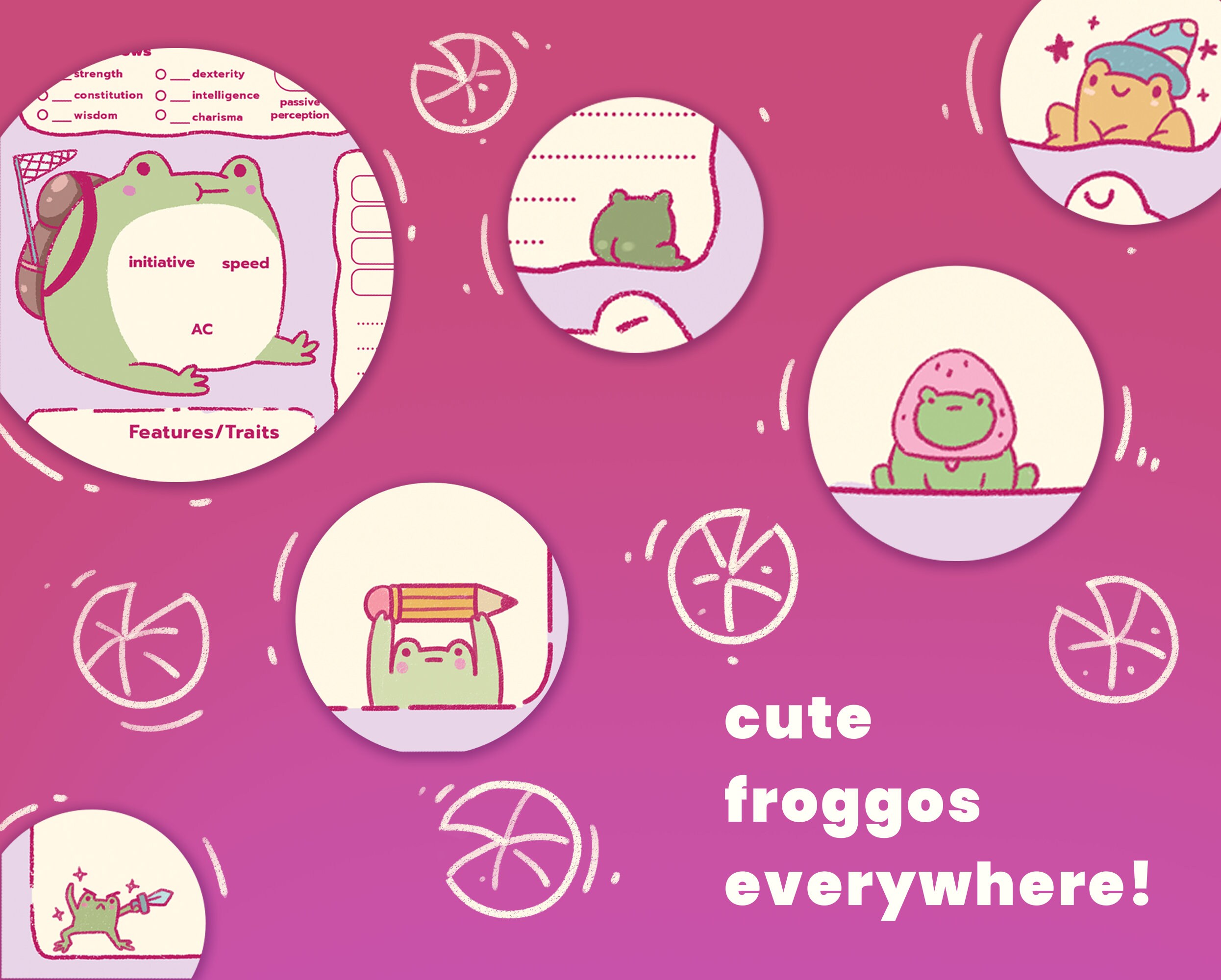 Froggie Crit 5e Dnd Character Sheets | Cute Frog Dnd Character Sheets ...