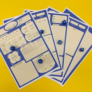 Royal Blood Dnd 5e Character Sheet Digital Printable PDF - Etsy