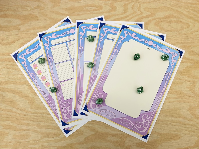 Star Princess Dnd 5e Character Sheets PDF Printables - Etsy Australia