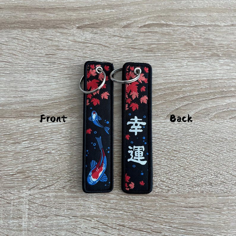 Anime Keychain Key Tag / Anime Embroidered Jet Tag - Key Strap, Bag ...
