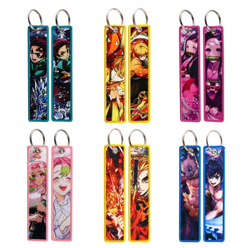 Anime Demon Slayer Keychain - Etsy