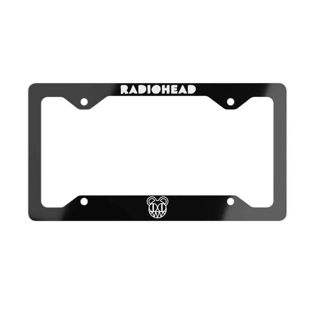 Radiohead License Plate Frame (black) - Etsy