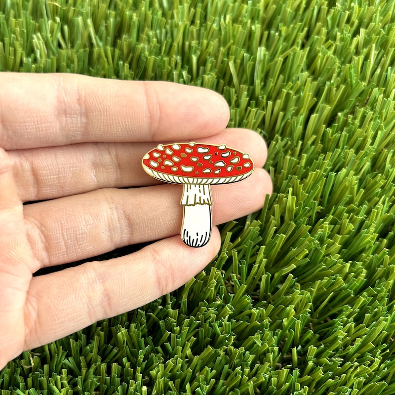 Mushroom Pins for Hat - Etsy
