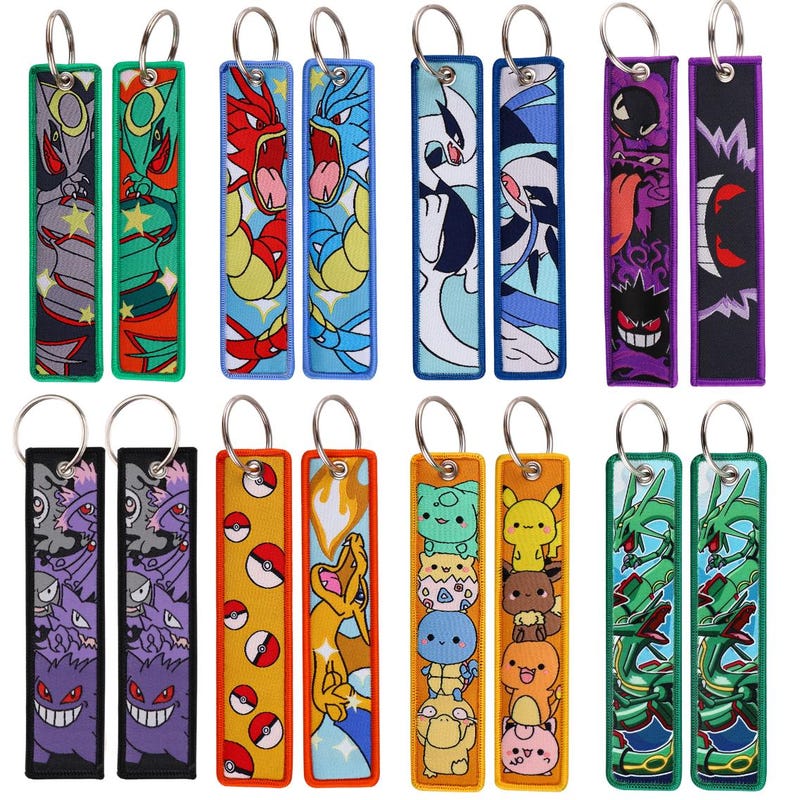 Embroidered Keychain Anime - Etsy