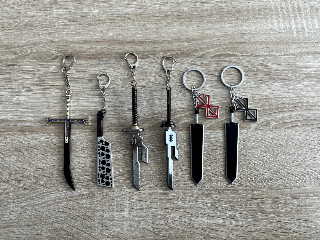 Letter Opener - Cute Little Mini Swords Anime Keychain, Stocking ...