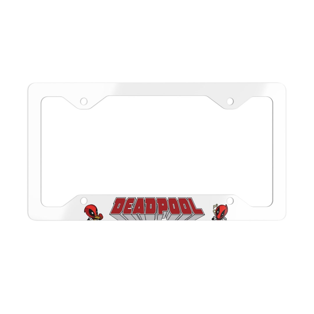 Deadpool License Plate Frame - Etsy