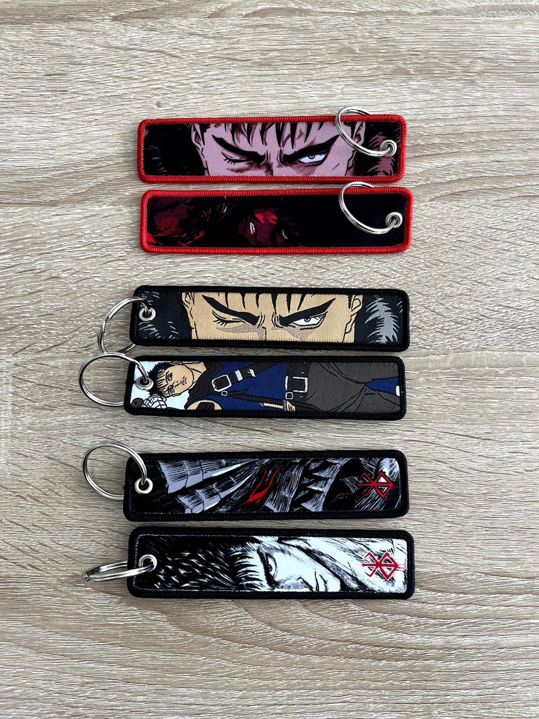Berserk Keychain Key Tag / Embroidered Keychain - Bag Accessory ...
