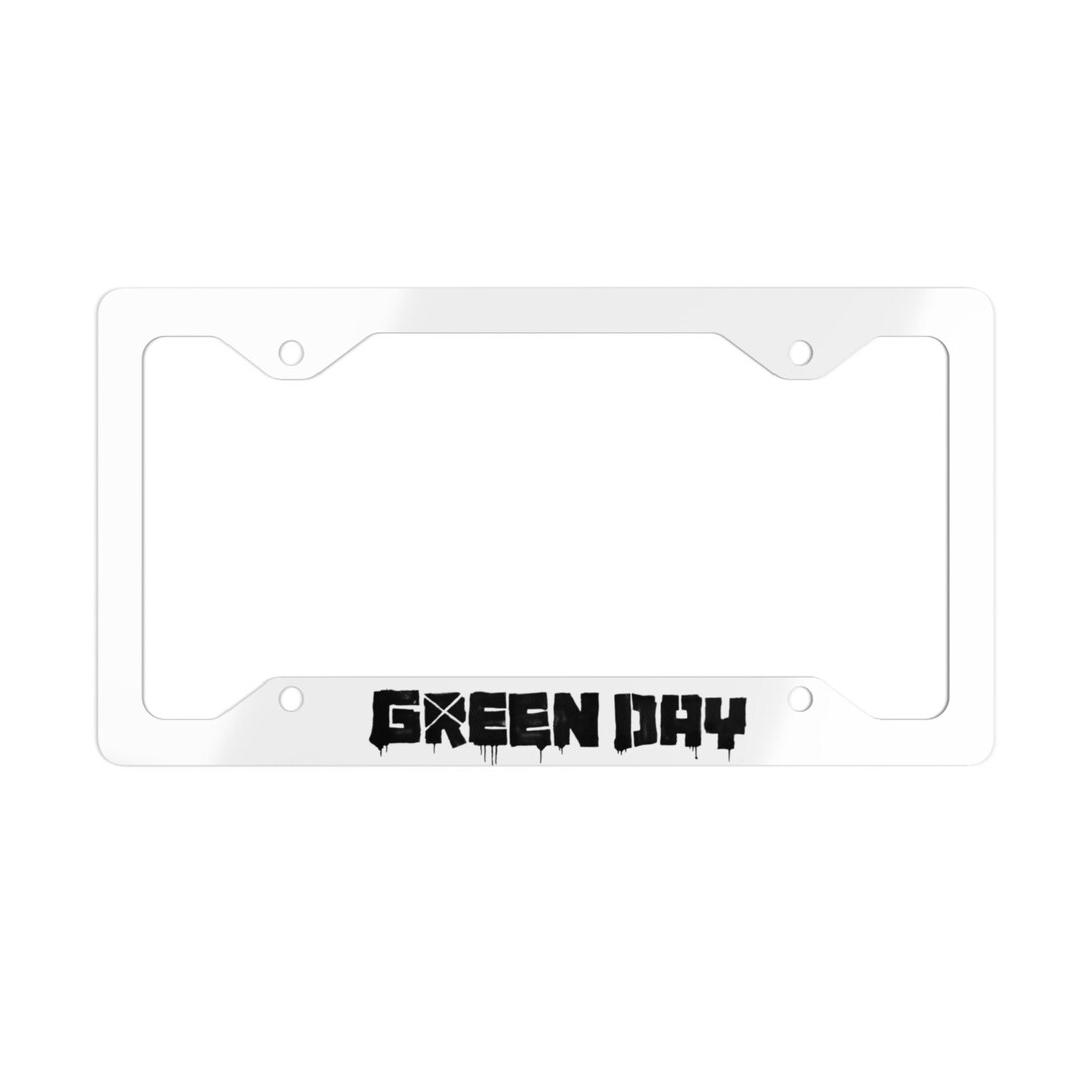 Greenday Graffiti License Plate Frame white - Etsy