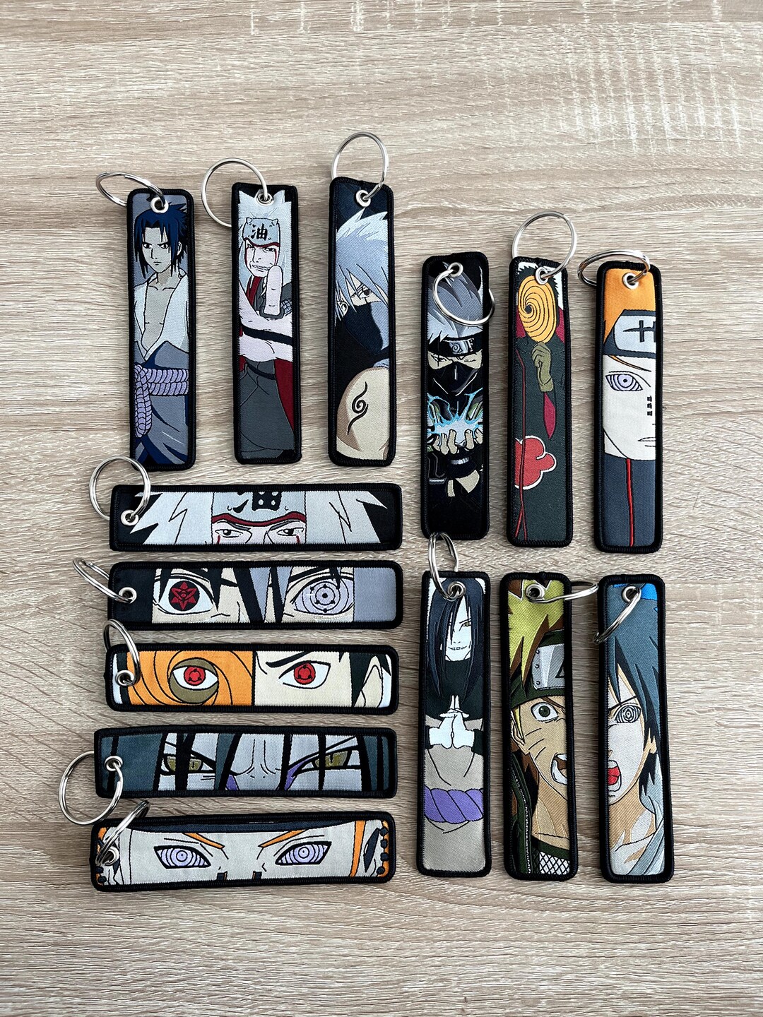 Fan Made Ninja Keychain Key Tag / Anime Embroidered Jet Tag Key Strap ...