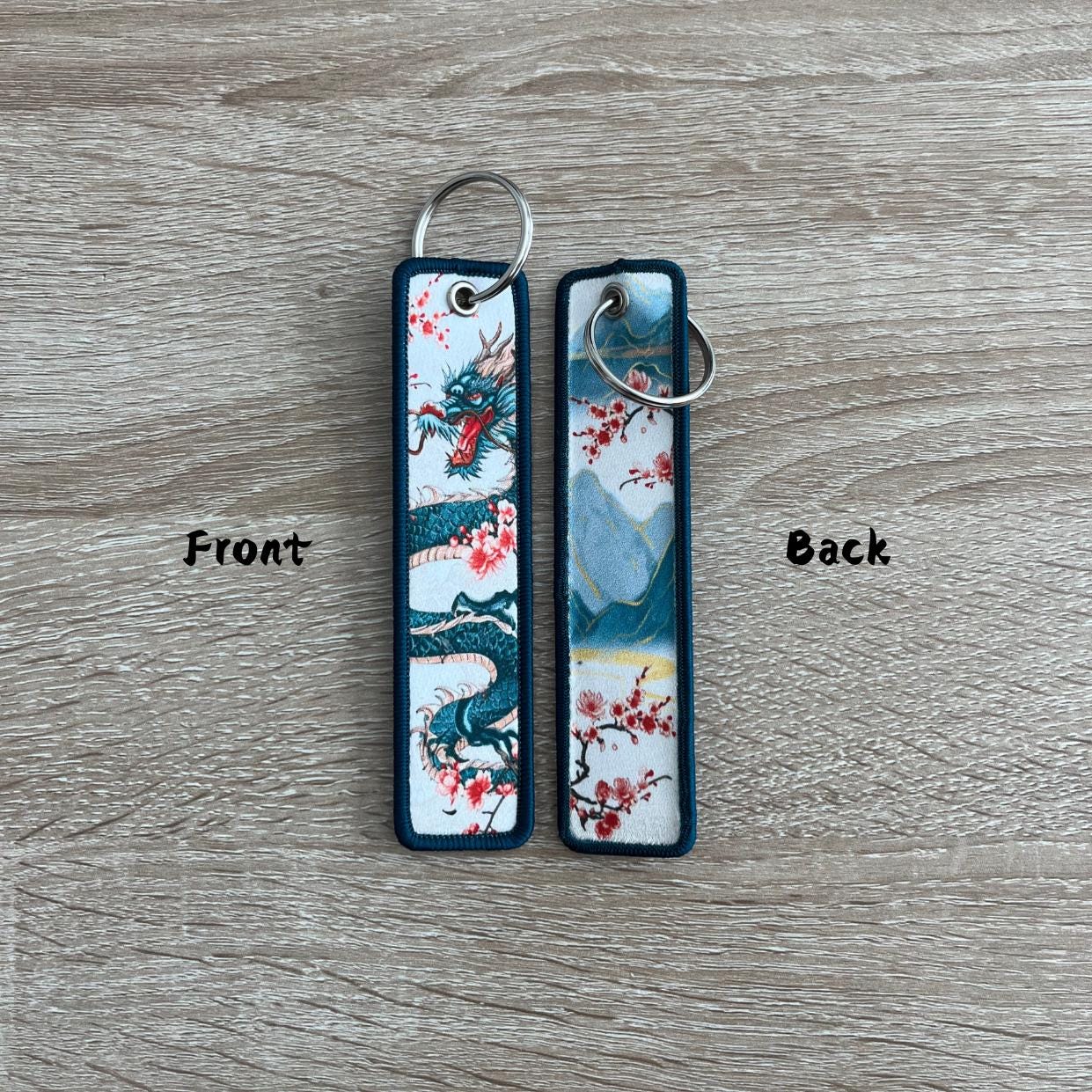 Anime Keychain Key Tag / Anime Embroidered Jet Tag - Key Strap, Bag ...