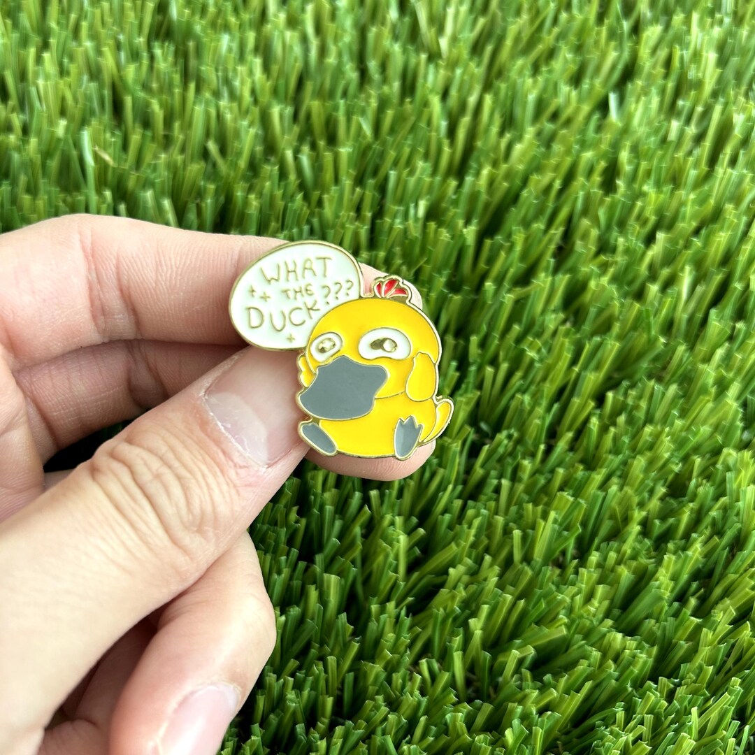 Crying Duck Enamel Pin - What the Duck? Cute Pin Badge / Hat Pin ...