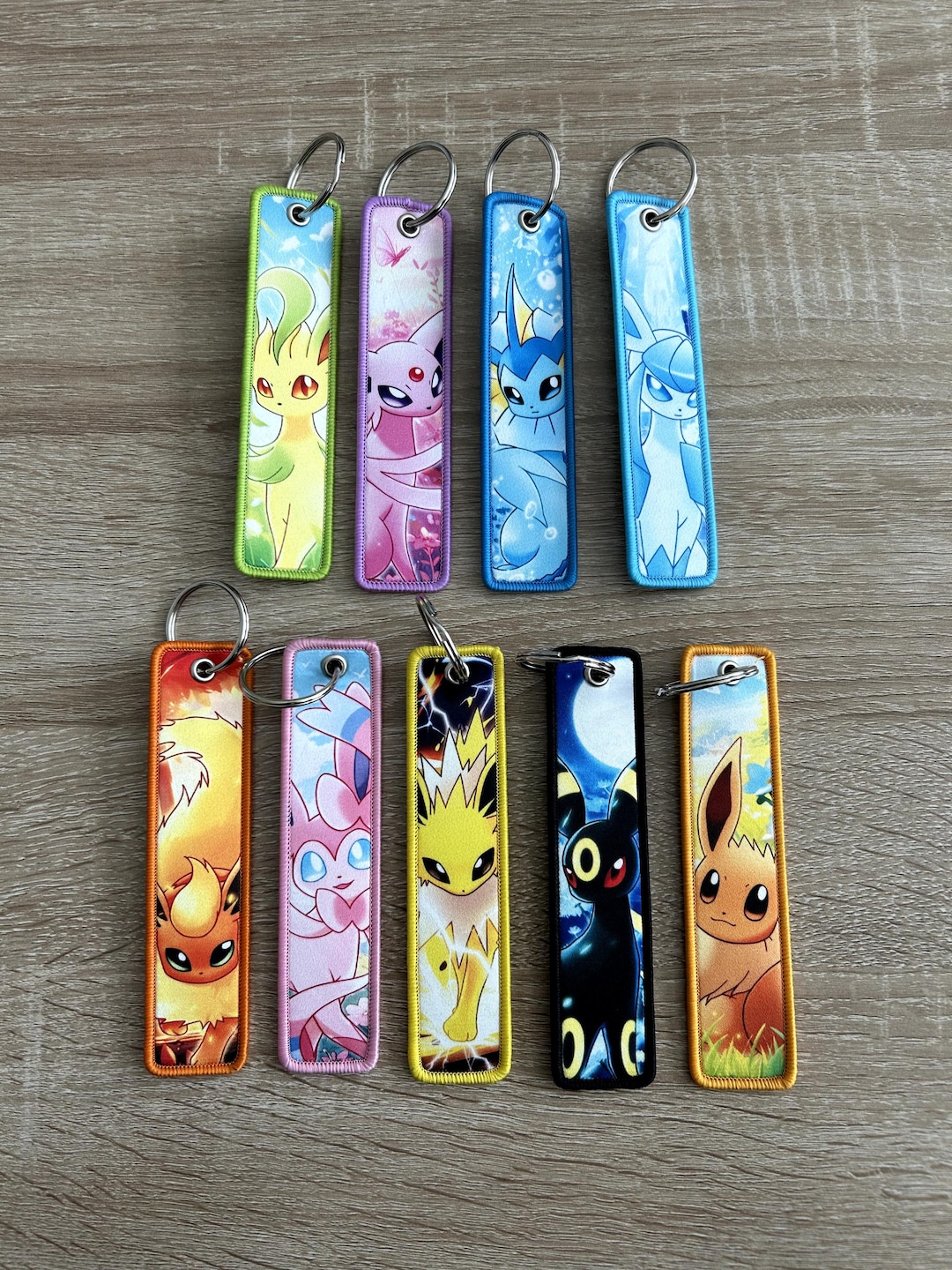 Eeveelution Keychain | Jet Tag | Lanyard | Custom Key Tag | Bag & Backpack Accessory | Stocking ...