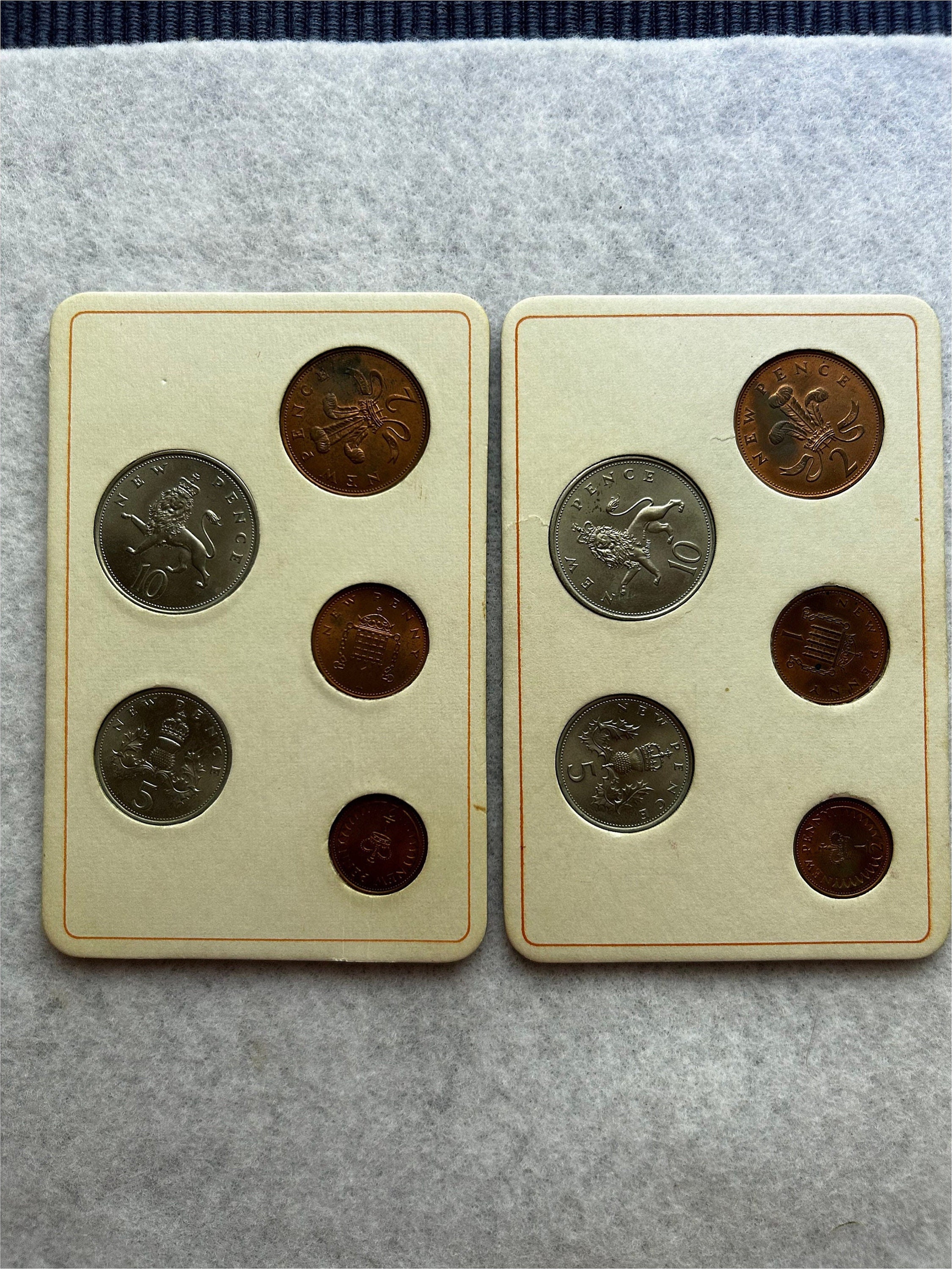 Vintage Britain’s First Decimal Coins, Case and 2 SETS OF COINS, 1971 ...