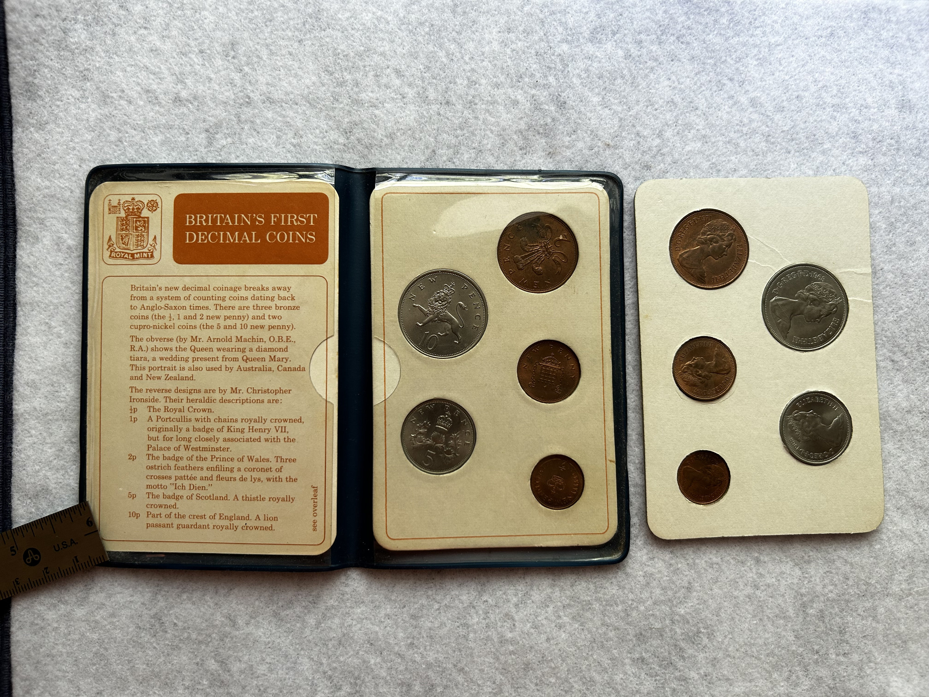 Vintage Britains First Decimal Coins, Case and 2 SETS OF COINS, 1971 - Etsy