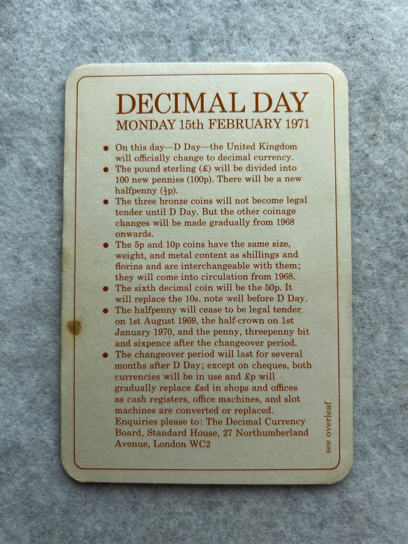 Vintage Britain’s First Decimal Coins, Case and 2 SETS OF COINS, 1971 ...