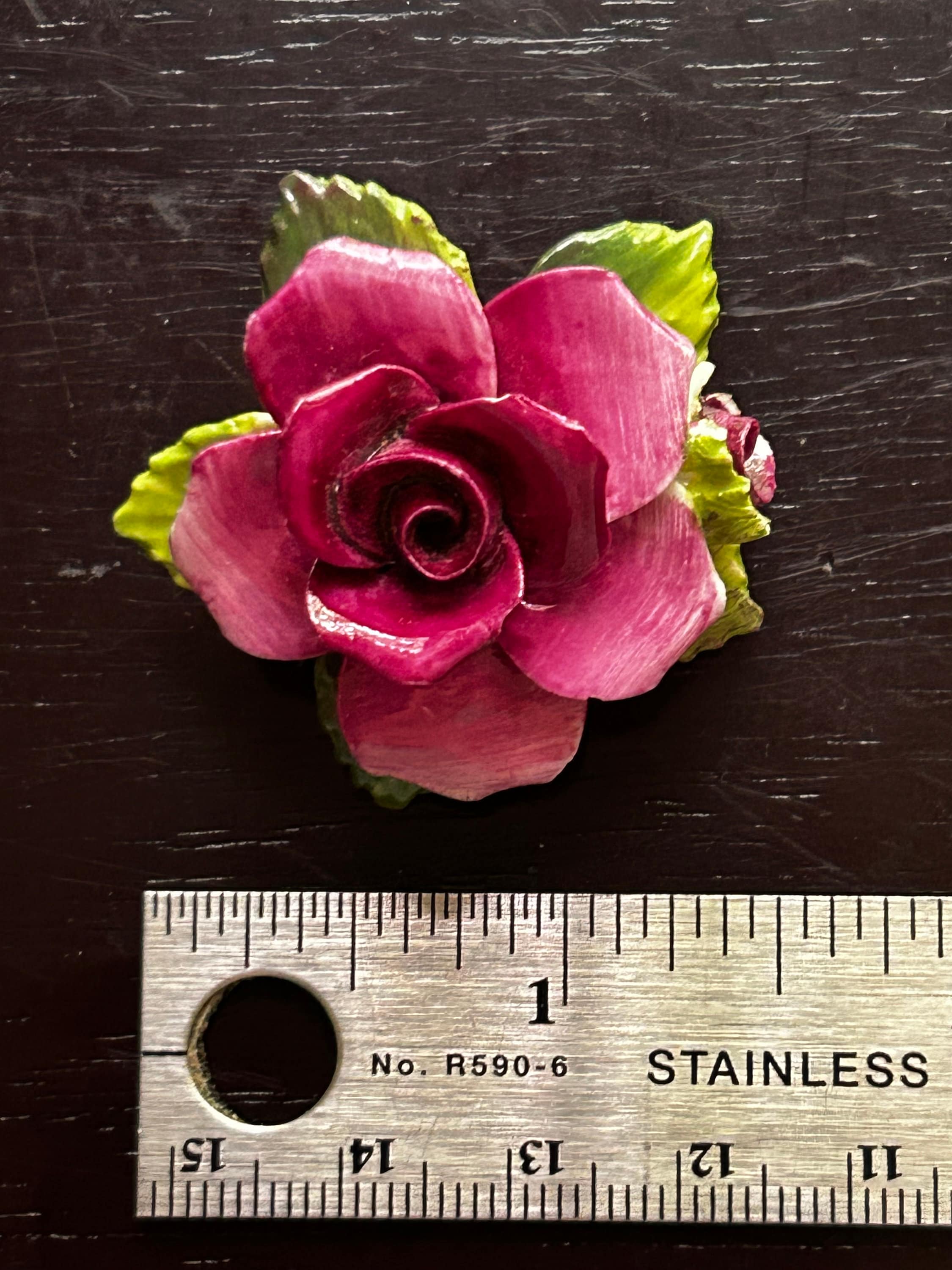 Vintage Very Rare Jon Anton Bone China Rose Brooch - Etsy