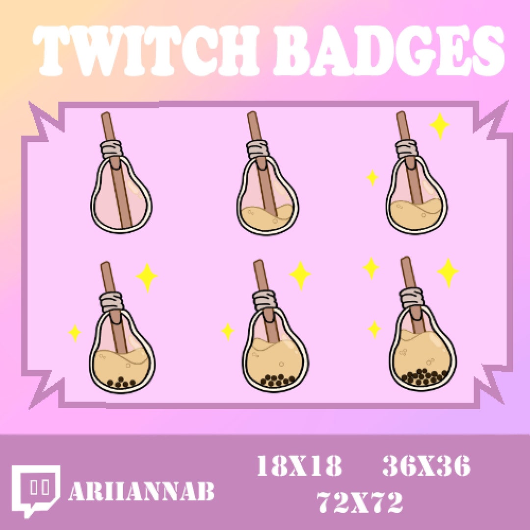 Boba Badges for Twitch Streamers - Etsy