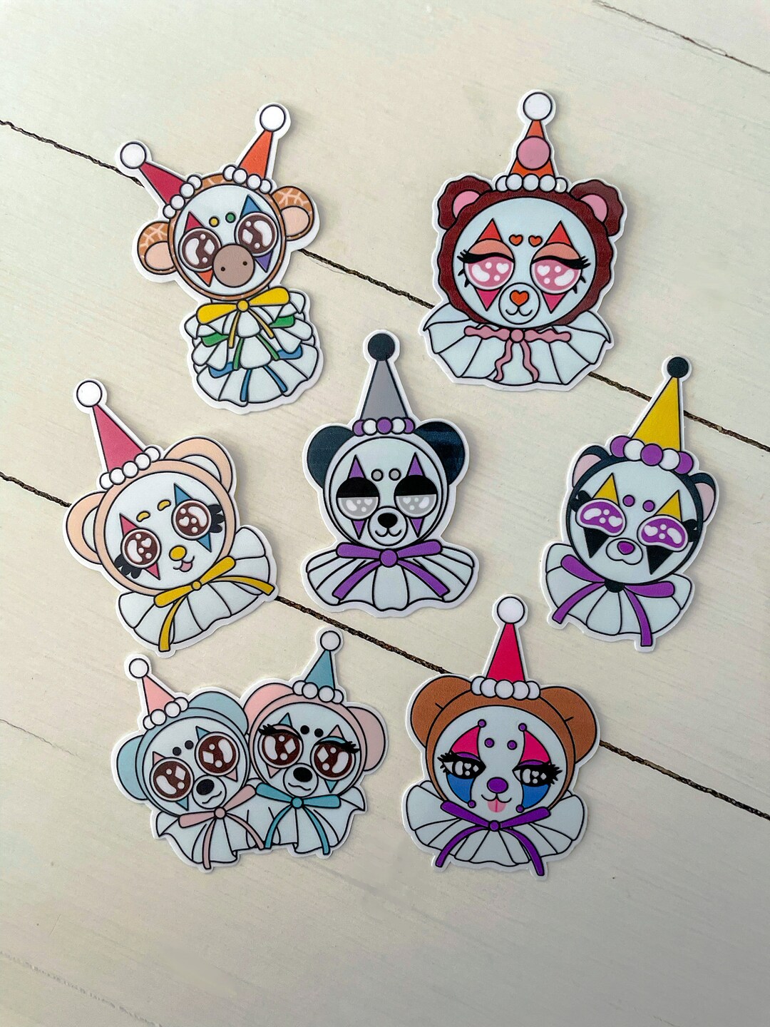 Colorful Clown Pride Stickers - Etsy