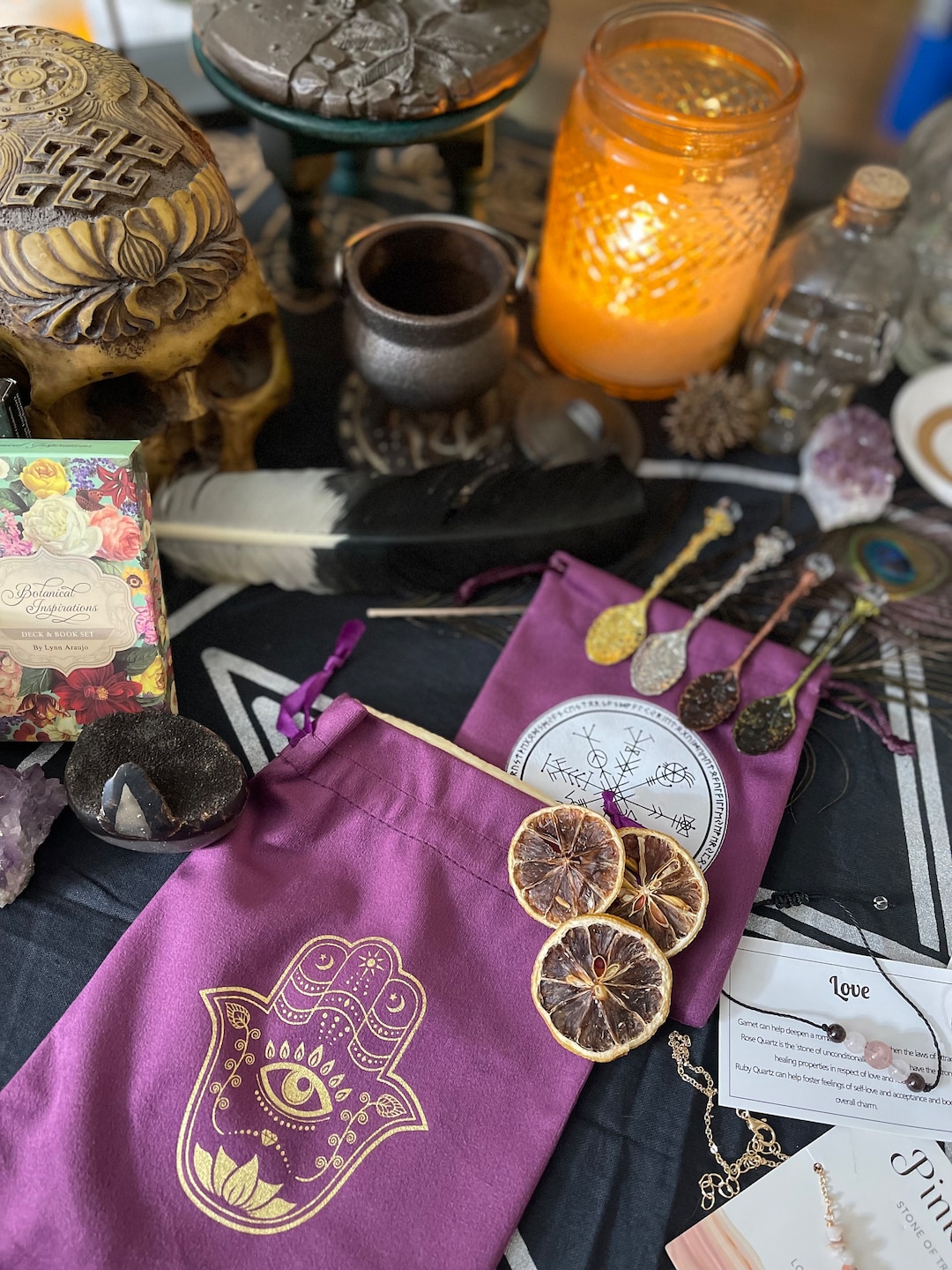 Witch Mystery Box Medium-witchy Grab Bag-suprise Crystals, Tarot, Books ...