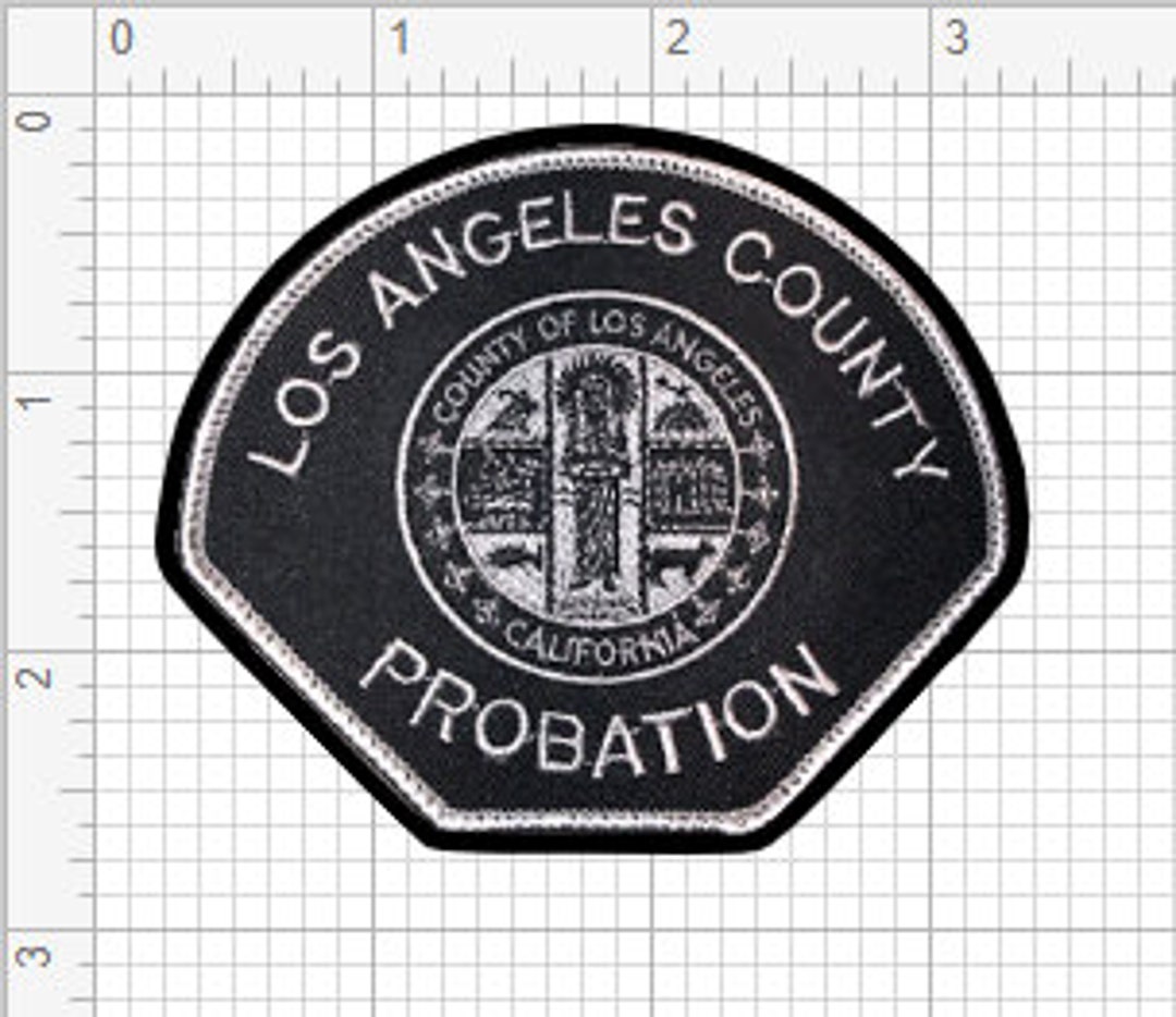 Los Angeles County Probation Department Shoulder Patch STICKER, Law ...
