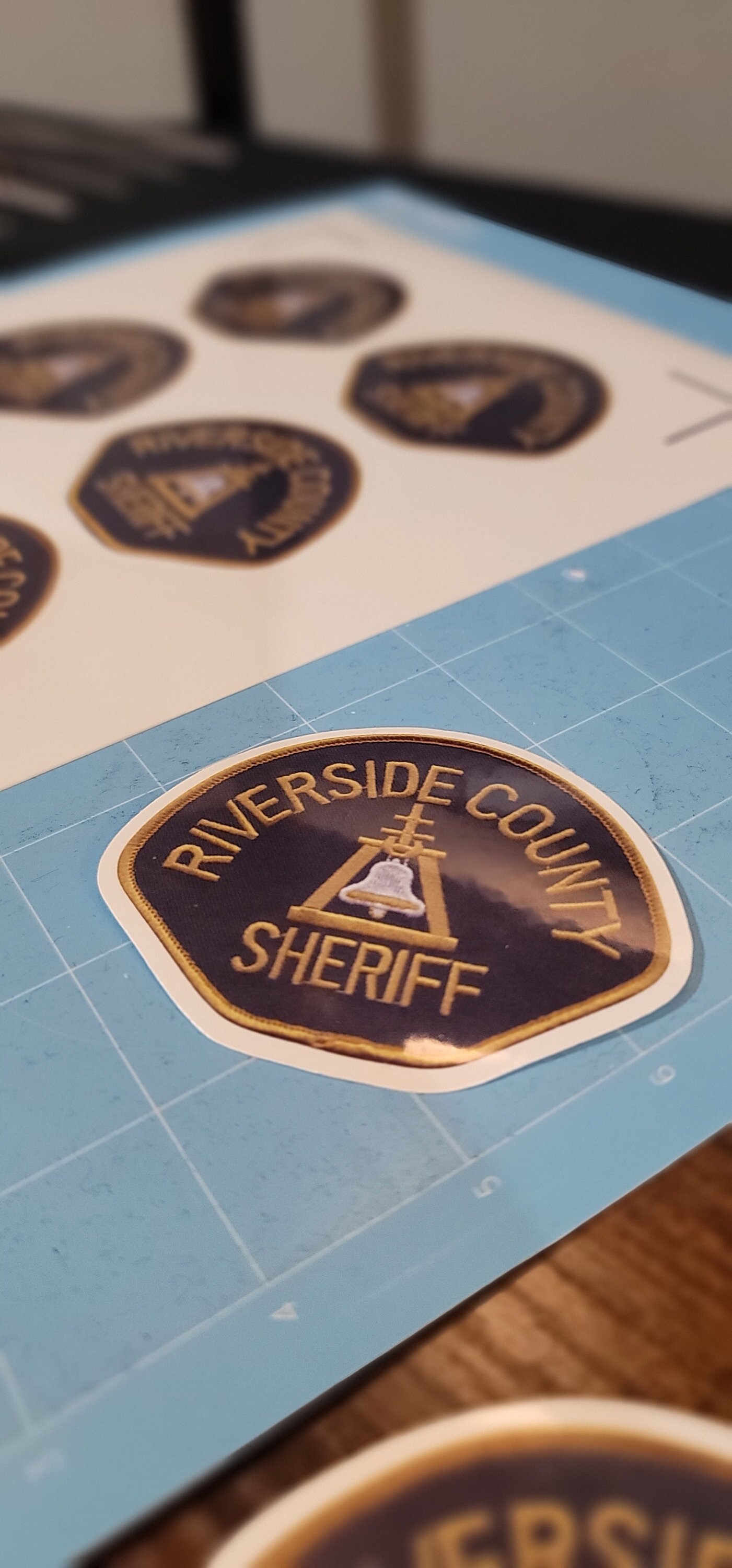 Riverside County Sheriffs Department Shoulder Patch Sticker, Law Enforcement, Patch, Sticker ...