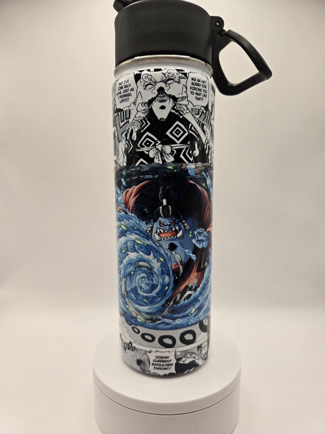 Ocean Fury Resolve | Anime-inspired Manga Panel Water Bottle - Etsy