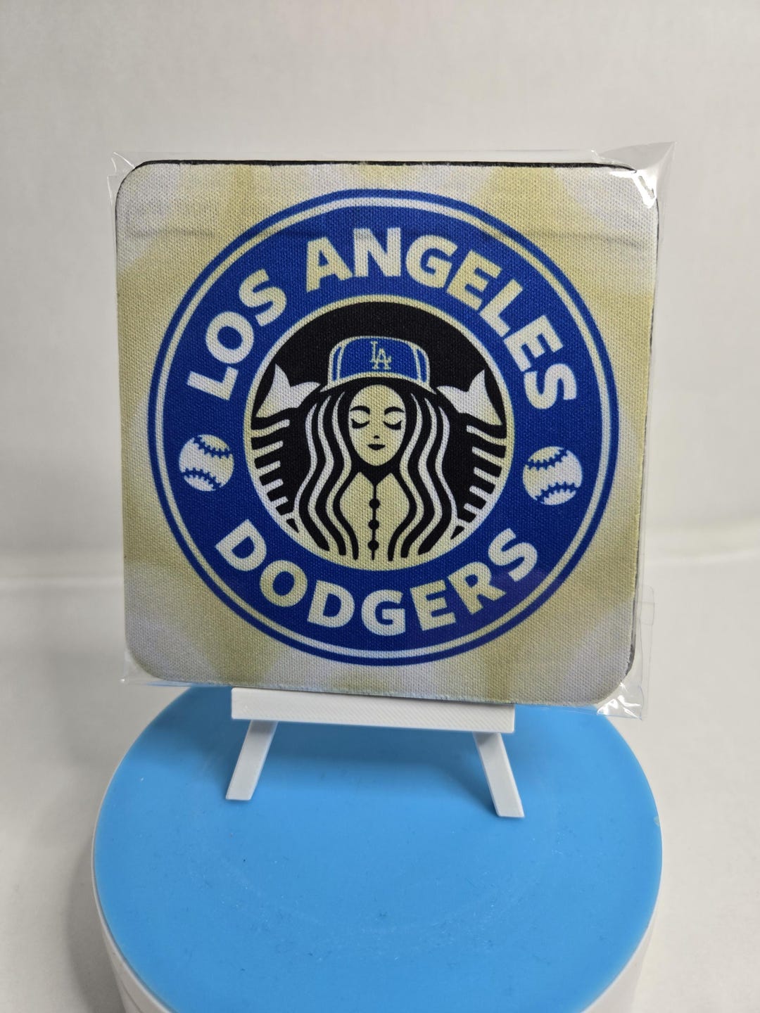 2-pack LA Dodgers Coasters – Classic With a Subtle Pop of Yellow - Etsy